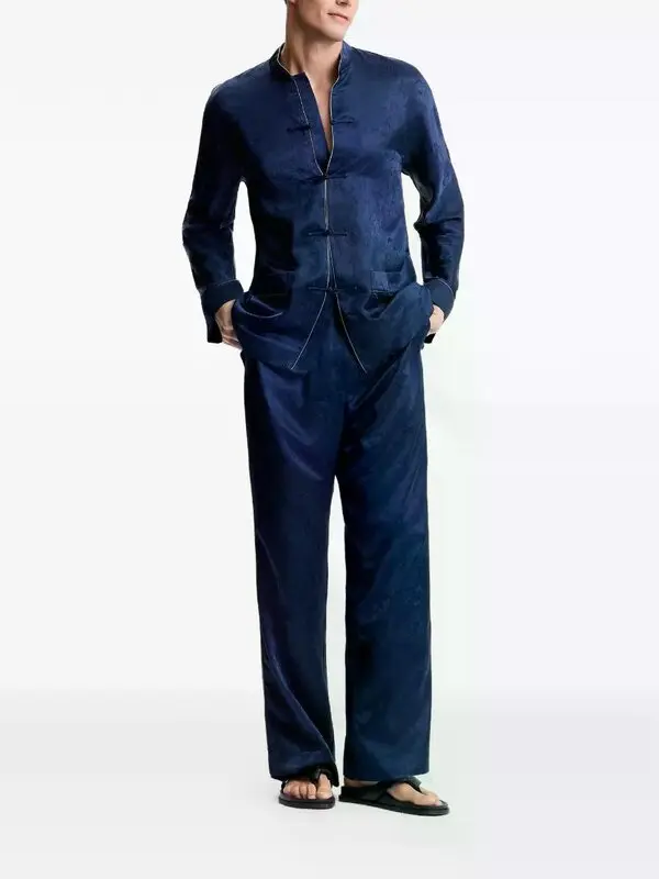 Shanghai Tang Floral Silk Pyjama Set
