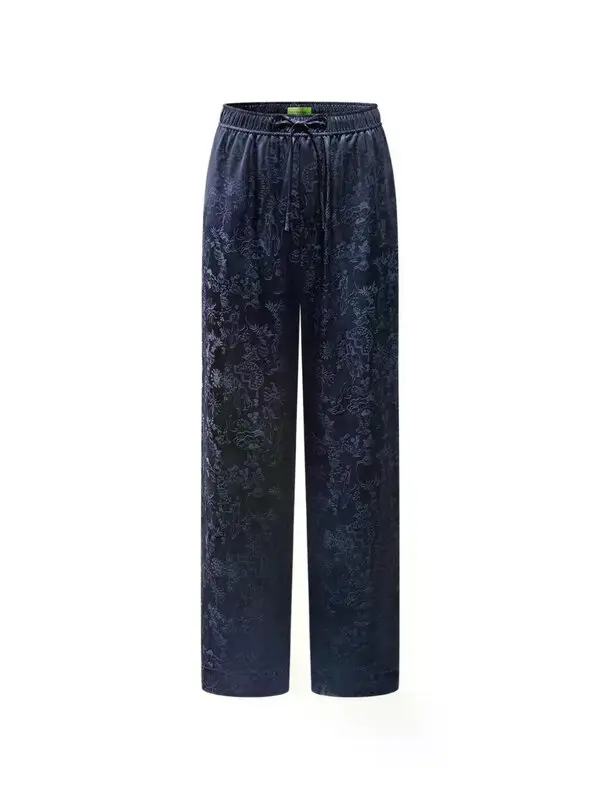 Shanghai Tang Floral Silk Pyjama Set