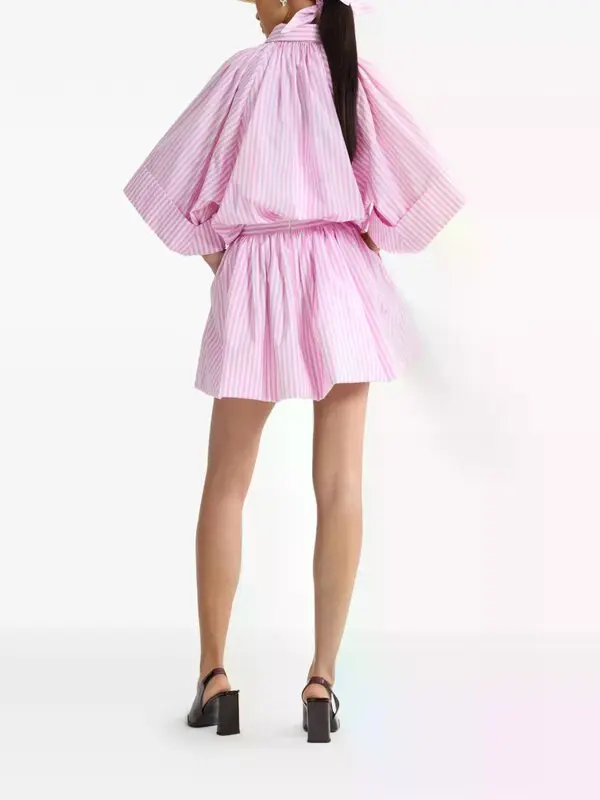 PATOU Striped Cropped Shirt - Pink