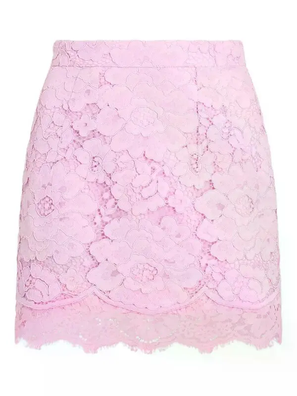 PATOU Lace Mini Skirt - Pink