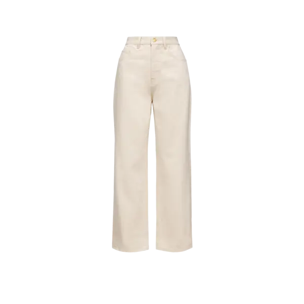 Moncler Cropped Jeans - White