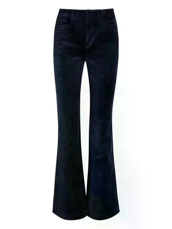 Paige Belt Loops Flared Trousers