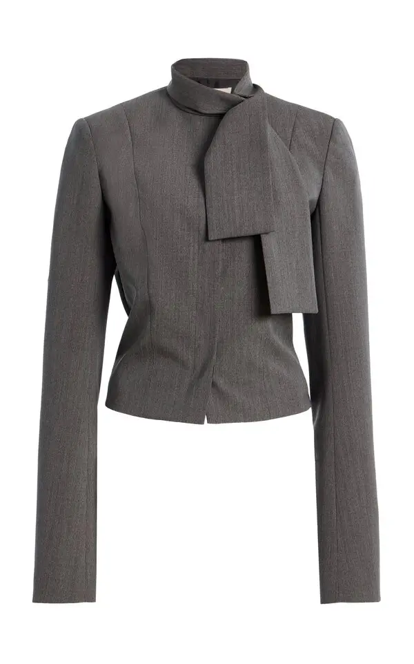 COLLEEN ALLEN Tailored Scarf Jacket