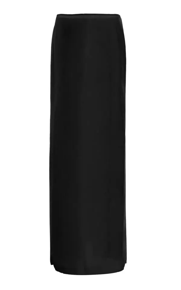 COLLEEN ALLEN Silk Habotai Maxi Skirt