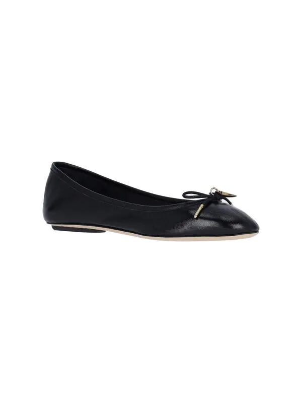 Chloé Iris' Bow Ballet Flats - Black