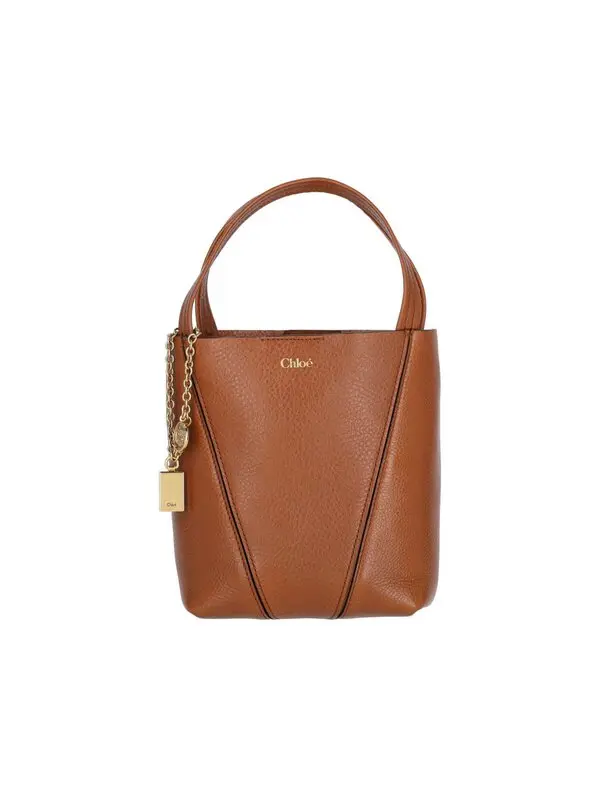 Chloé Small Spin Tote Bag - Brown