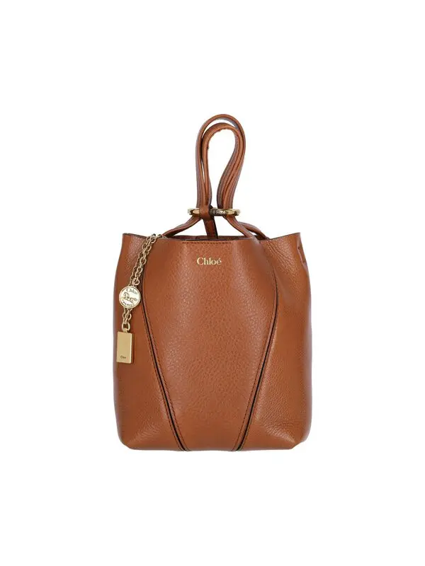 Chloé Small Spin Tote Bag - Brown