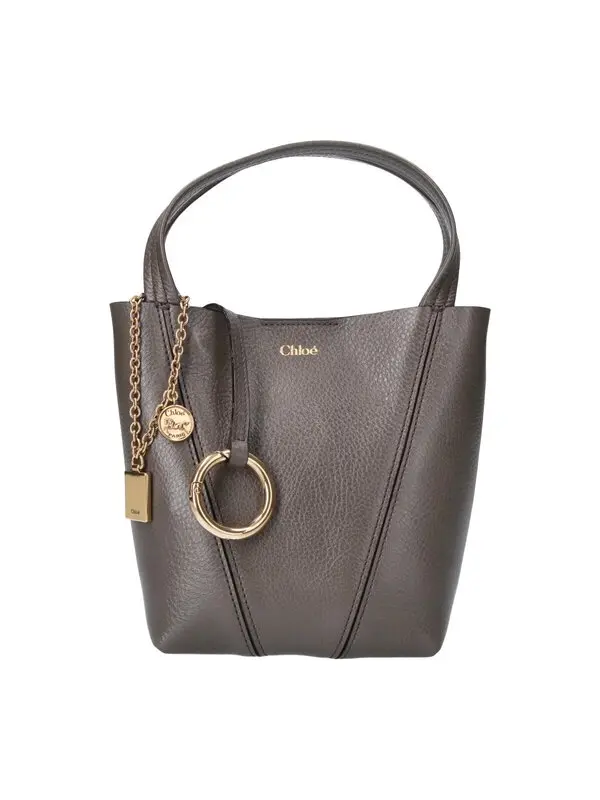 Chloé Small 'spin' Tote Bag - Gray