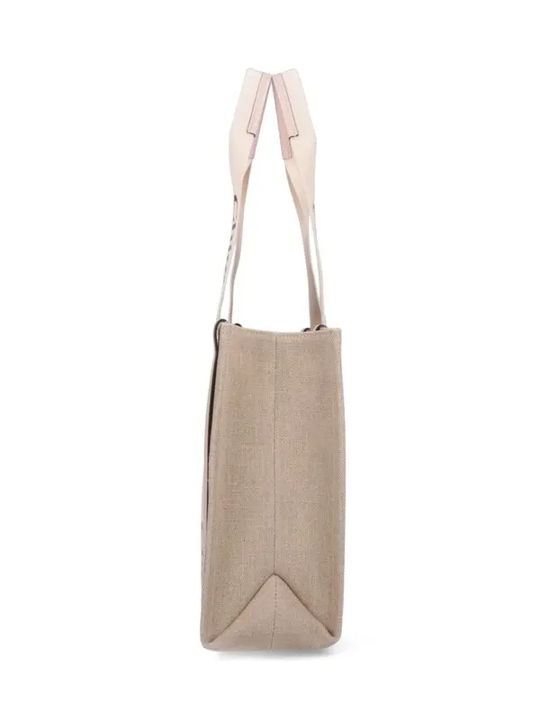 Chloé Woody Medium Tote Bag - Cream