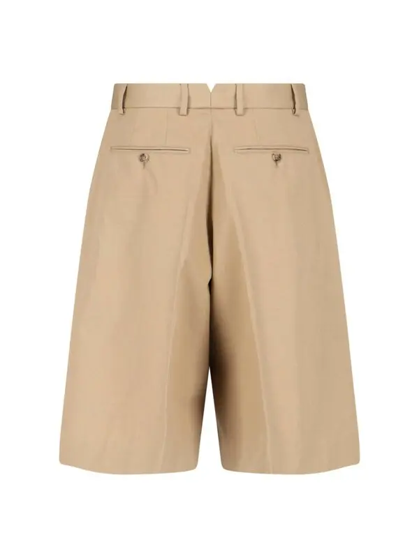 Stone Island Cotton Bermuda Shorts - Beige