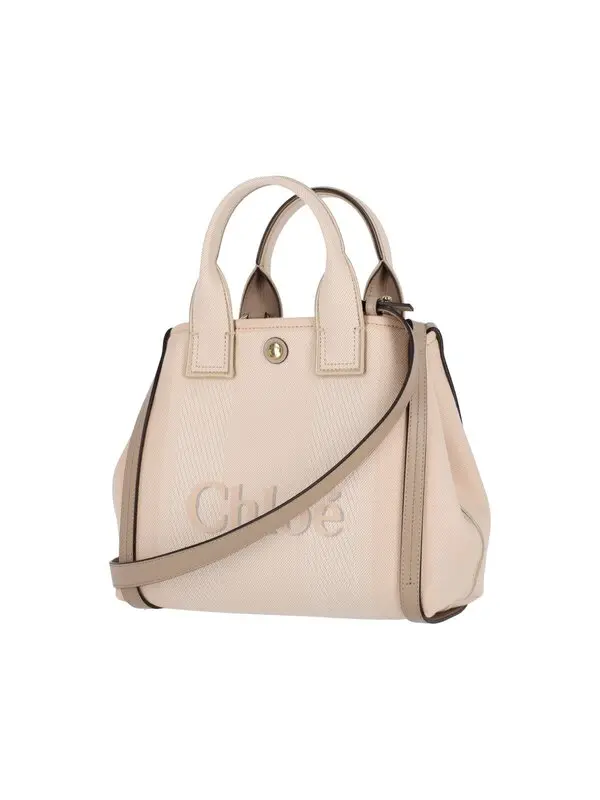 Chloé Small 'carry' Tote Bag - Cream