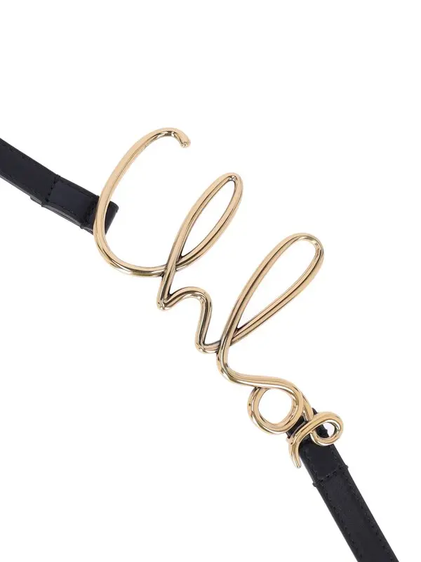 Chloé Iconic' Thin Belt - Black