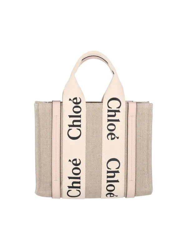 Chloé Woody Small Tote Bag - Pink
