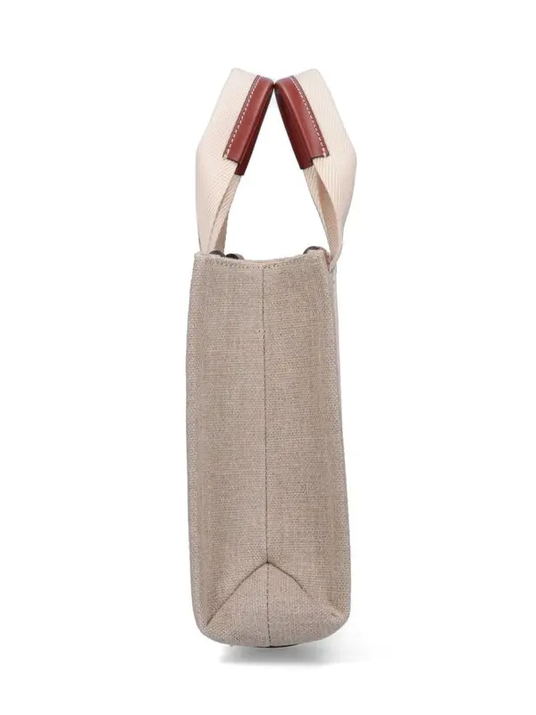 Chloé Woody Small Tote Bag - White