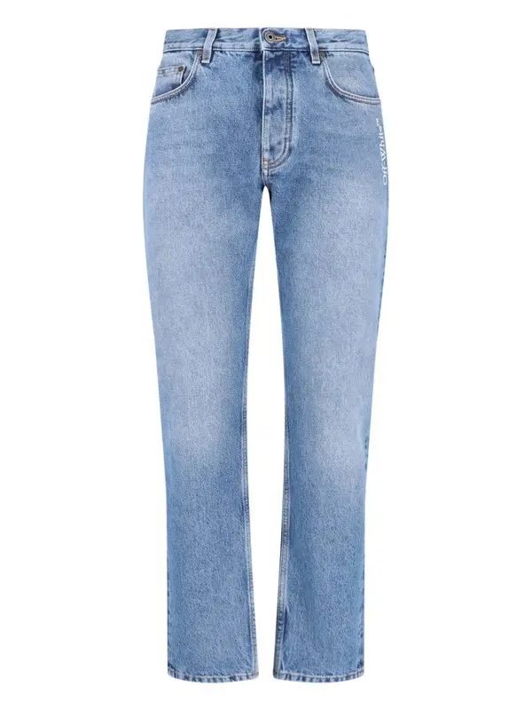 Off-White Half-arrow Straight Jeans - Blue