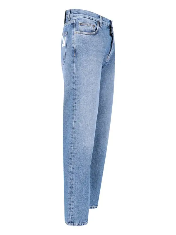 Off-White Half-arrow Straight Jeans - Blue