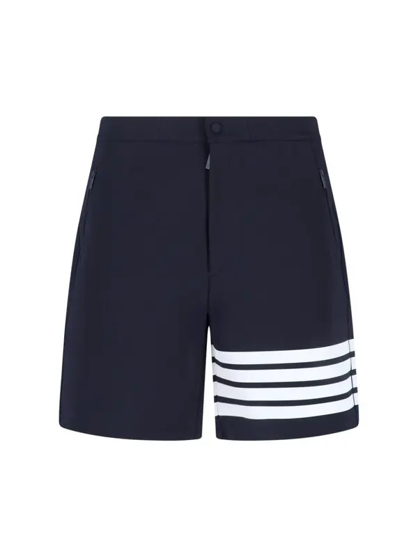 Thom Browne 4 Bar' Shorts - Blue