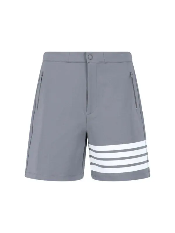 Thom Browne Bar Shorts - Gray