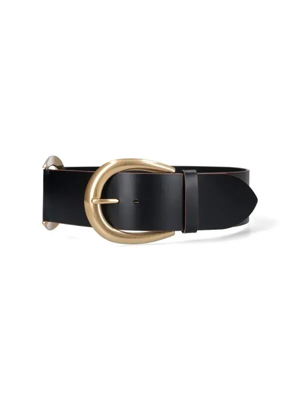 Chloé Leather Belt With Buckle - Black