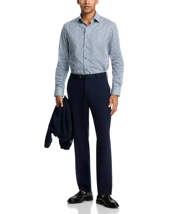 Paul Smith Tailored Fit Floral Print Shirt - Navy