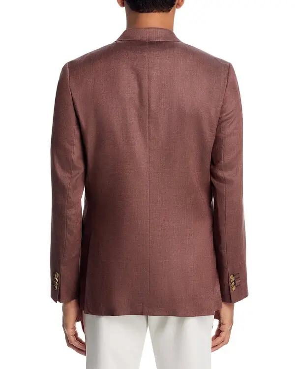 Paul Smith Linen And Wool Twill Extra Slim Fit Sport Jacket - Fuchsia