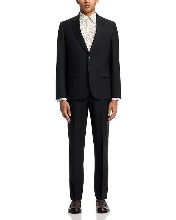 Paul Smith Soho Canvas Wool And Mohair Extra Slim Fit Suit - Black