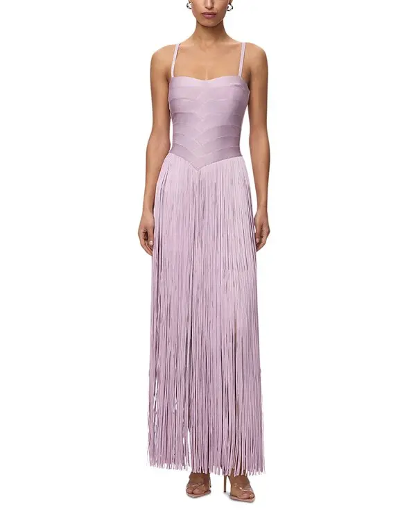 Herve Leger Ember Ankle-length Bandage Dress - Aster