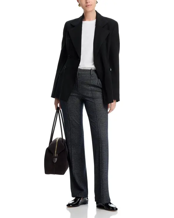 Theory Slim Trousers - Navy Multi