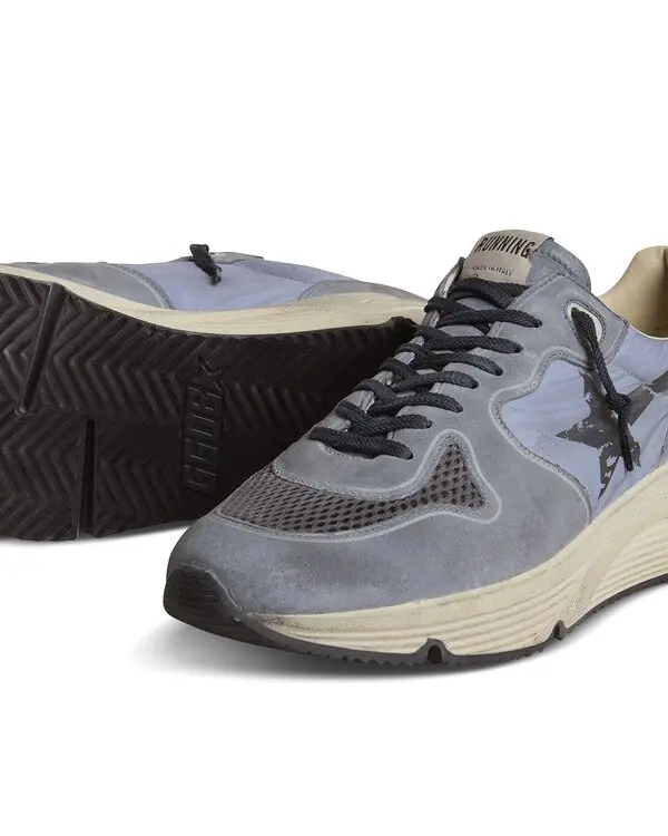 GOLDEN GOOSE Running Sneakers - Blue Denim