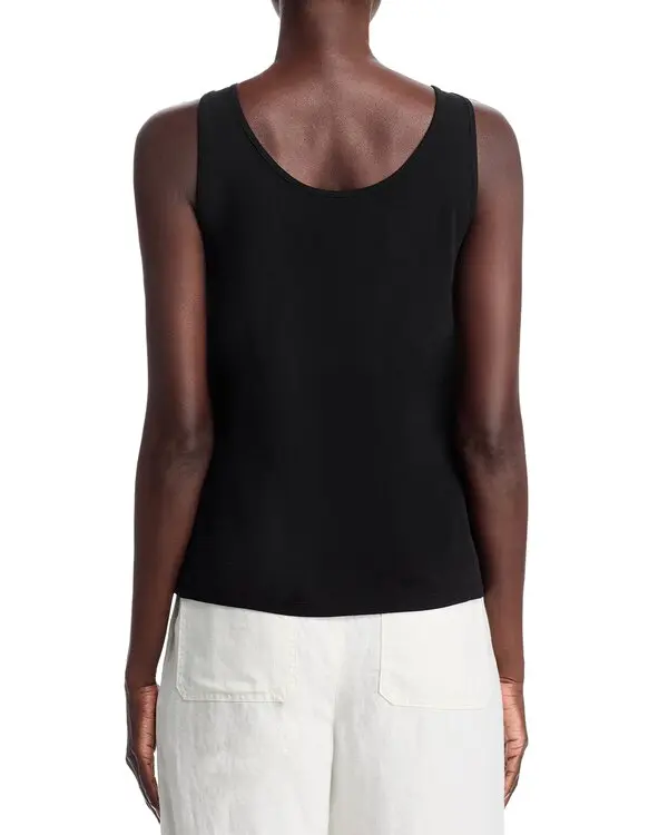 Eileen Fisher Stretch Silk Jersey Scoop Neck Tank