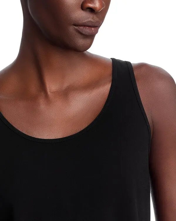 Eileen Fisher Stretch Silk Jersey Scoop Neck Tank