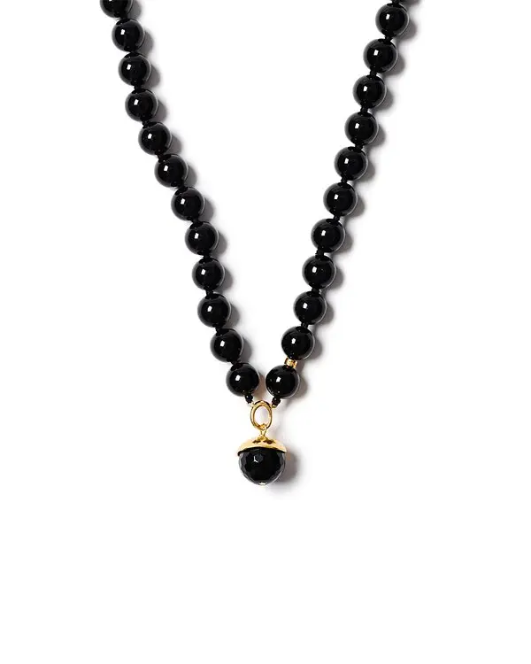 Chan Luu Gemstone Beaded Pendant Necklace - Onyx