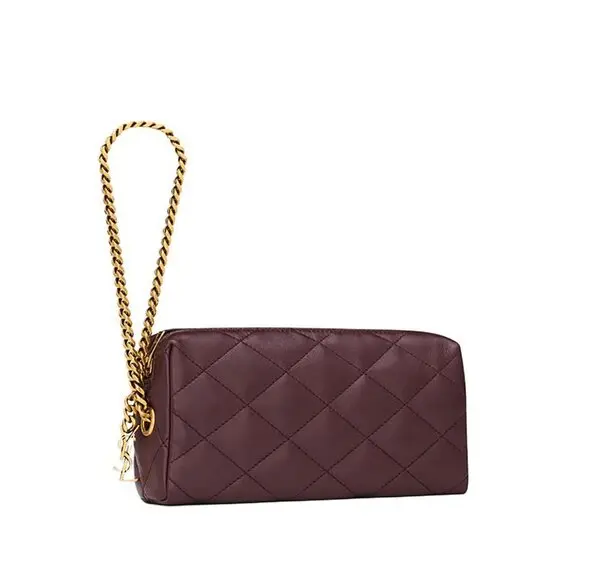 Saint Laurent Cassandre Bijou Pouch - Rouge Cabernet