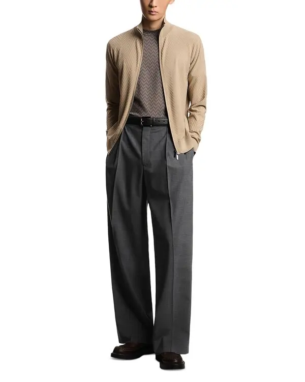 Emporio Armani Zip Cardigan Sweater