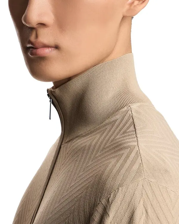 Emporio Armani Zip Cardigan Sweater