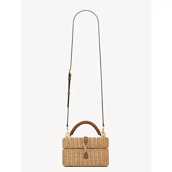 Saint Laurent Gaby Vanity Bag - Natural And Brick