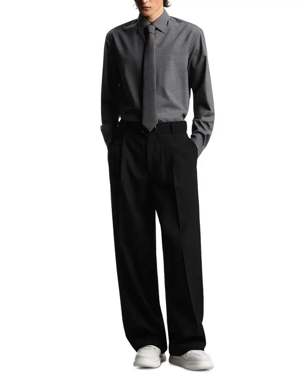 Emporio Armani Wool Sport Shirt - Solid Medium