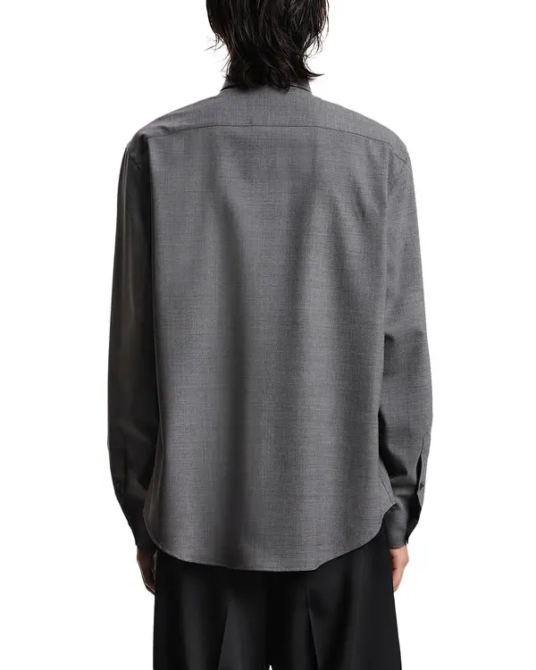 Emporio Armani Wool Sport Shirt - Solid Medium