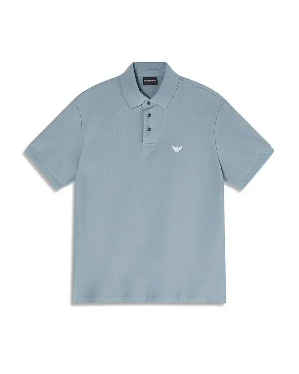 Emporio Armani Logo Polo Shirt - Blue