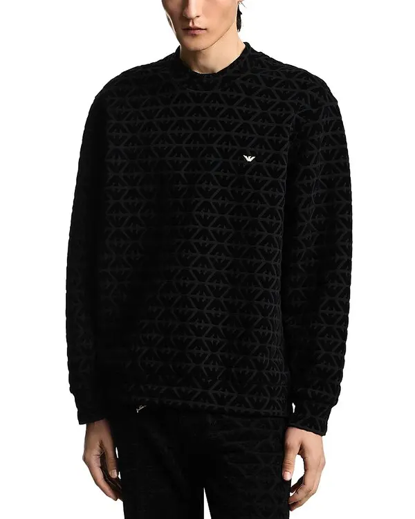 Emporio Armani Crewneck Sweatshirt - Solid Black