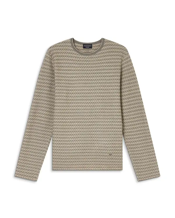 Emporio Armani Chevron Patterned Pullover Sweater