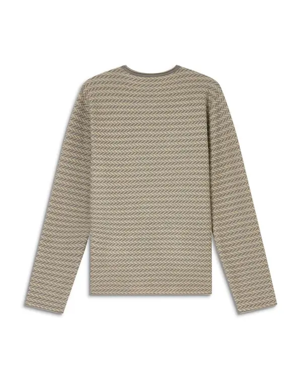 Emporio Armani Chevron Patterned Pullover Sweater