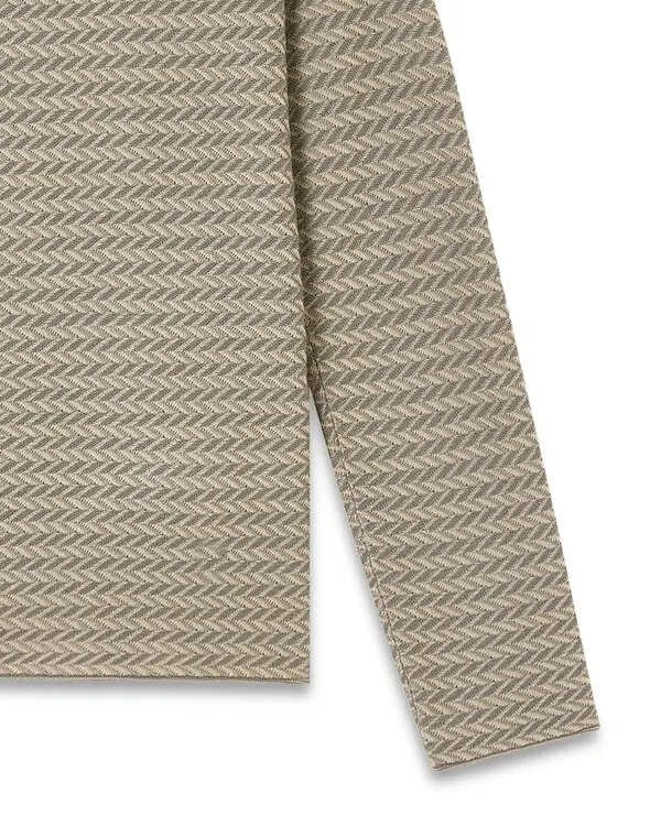 Emporio Armani Chevron Patterned Pullover Sweater