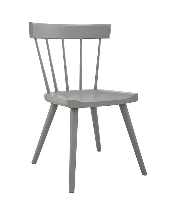 MODWAY Sutter Wood Dining Side Chair - Light Gray