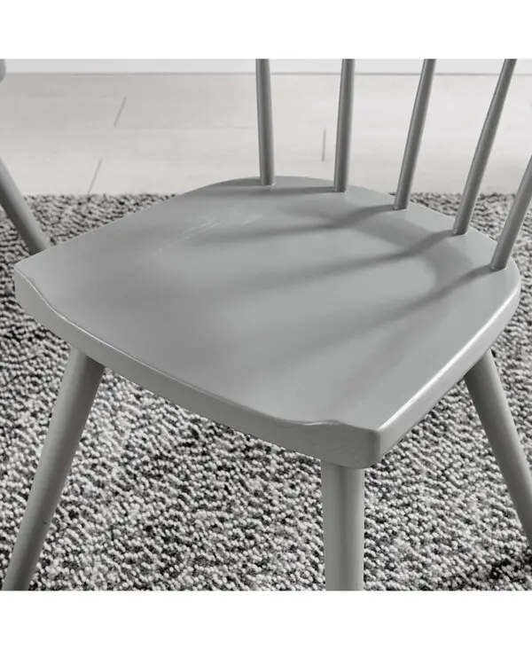 MODWAY Sutter Wood Dining Side Chair - Light Gray