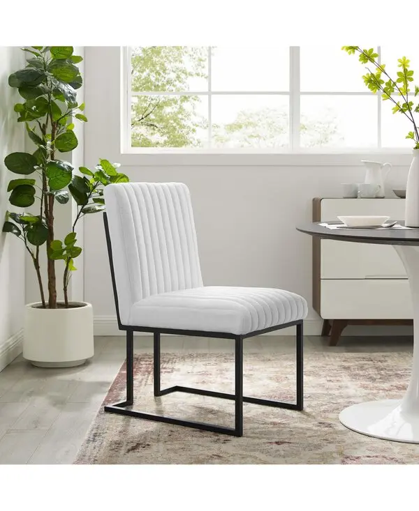 MODWAY Indulge Channel Tufted Fabric Dining Chair