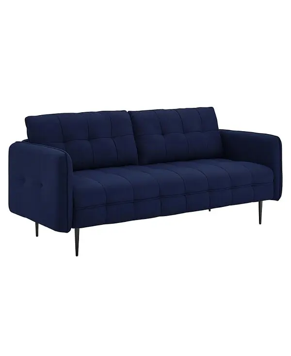 MODWAY Cameron Tufted Fabric Sofa - Royal Blue