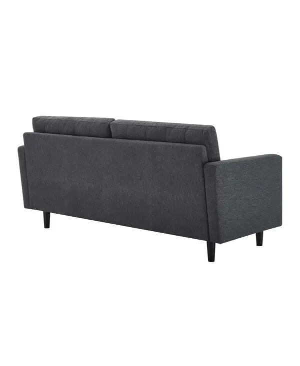 MODWAY Exalt Tufted Fabric Sofa - Charcoal