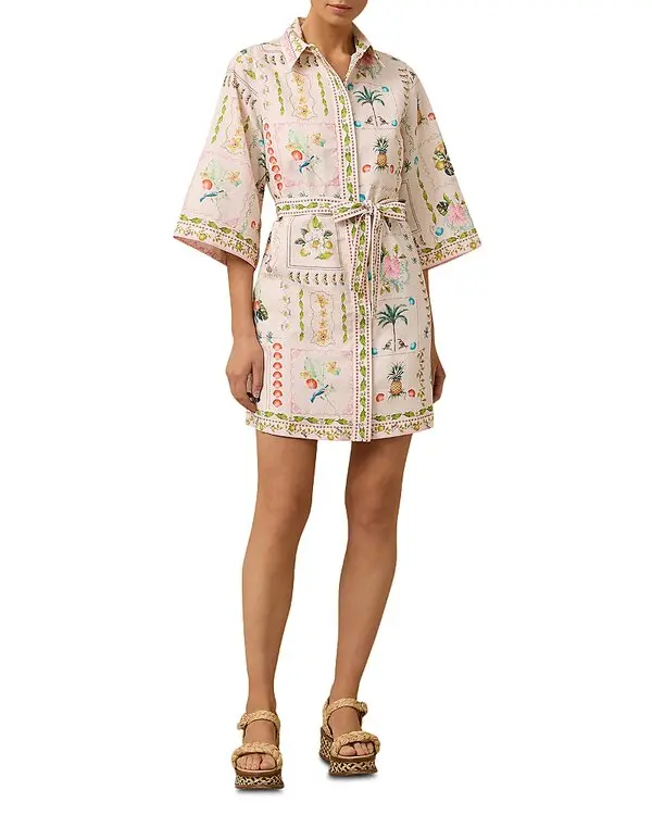 MONTE & LOU Linen Shirt Dress