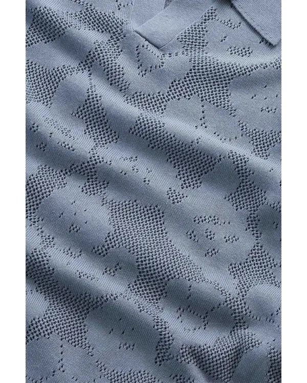 Nn07 Ryan Flower Polo Shirt